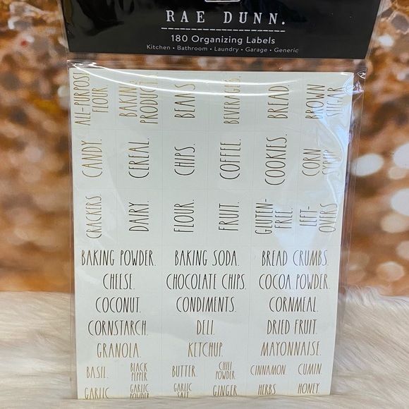 Rae Dunn | Kitchen | Rae Dunn 8 Organizing Labels Kitchen Bathroom ...